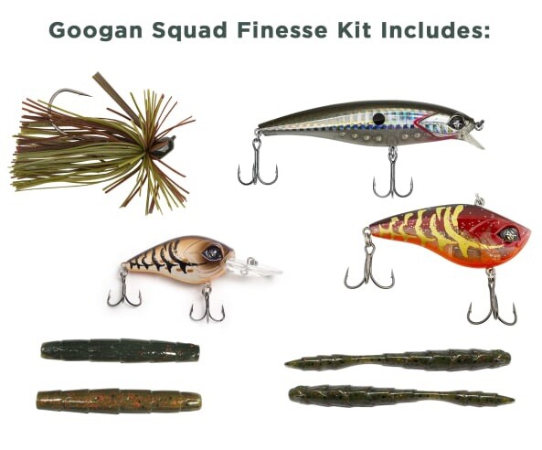 Catch Co Googan Squad FINESSE Bass Lure Kit Catchsmart System Bass ...