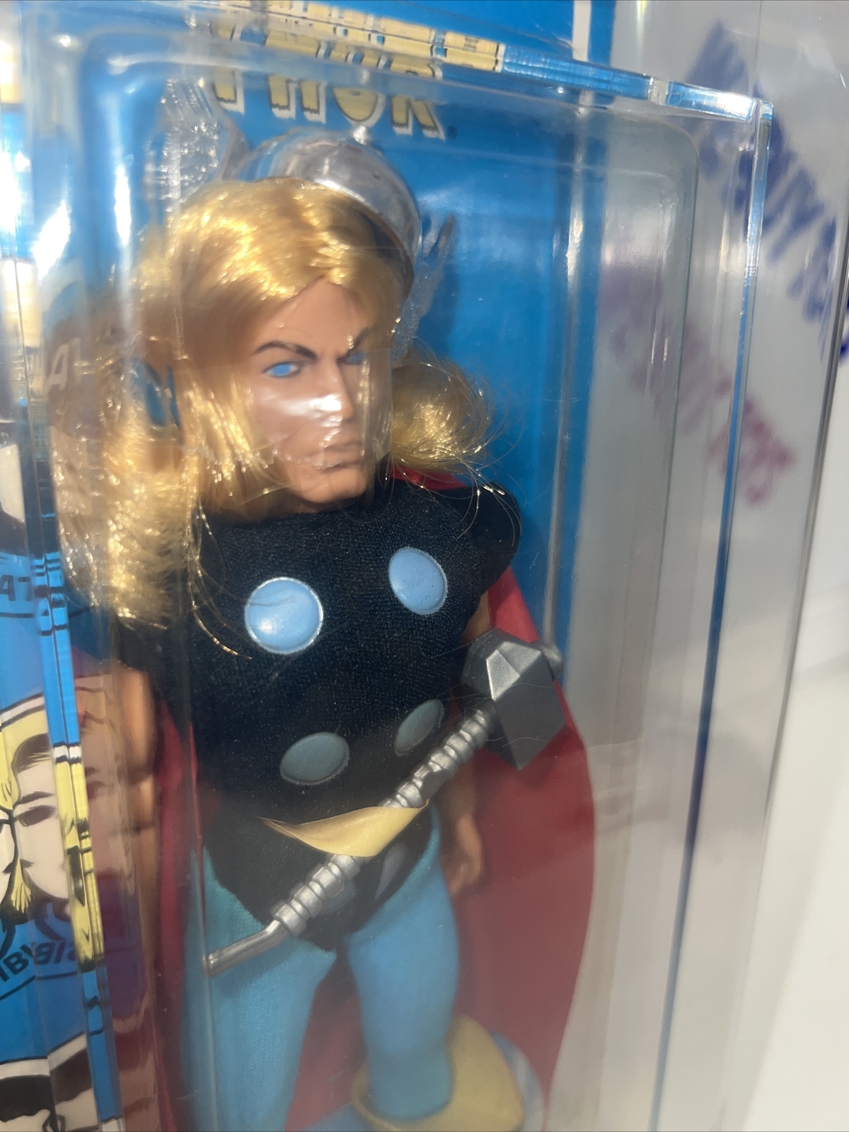 VINTAGE 1975 MEGO THOR MOC FACTORY SEALED UNPUNCHED 8" MARVEL WGSH AFA ...