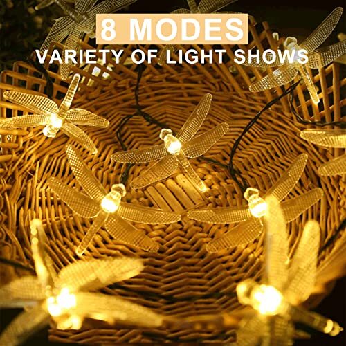 Dragonfly String Lights with Mode Adjustment Brightness Adjustment 30 ...