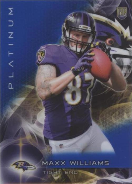 2015 Topps Platinum - Rookies Maxx Williams #140 Sapphire Refractor (RC ...