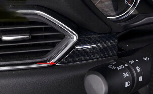 For Mazda CX~5 2017~2023 Carbon Fiber Center Console Instrument Dash ...