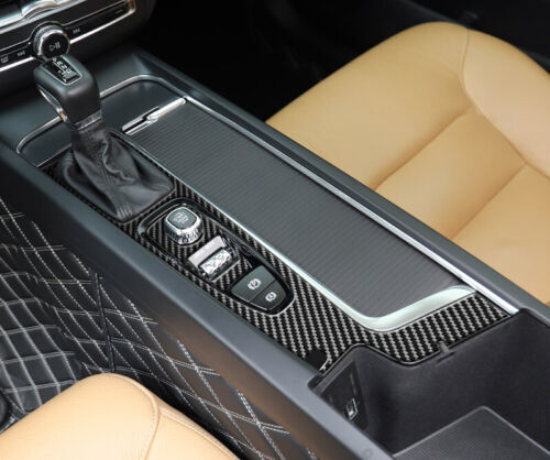 For Volvo XC90 2016-2021 Real Carbon Fiber Central Console Gear Shift ...