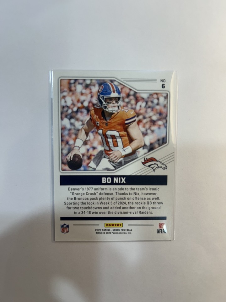 Denver Broncos 10 Card Lot | Bo Nix | Jahdae Barron /149 | Audric ...