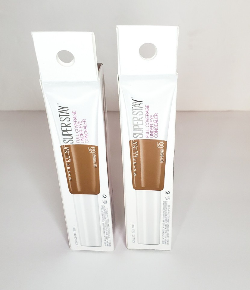 2x Maybelline Super Stay Full Coverage Under Eye Concealer~ #65 Deep ...