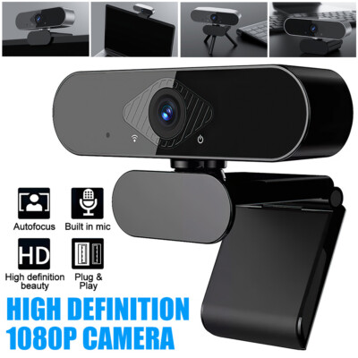 1080P Full HD Webcam with Microphone Streaming Camera for PC Desktop ...