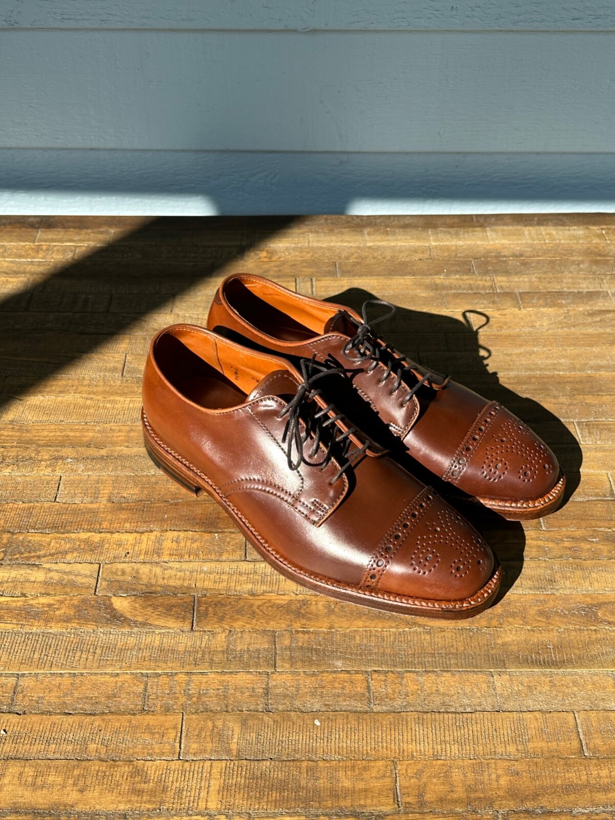 BNIB Alden Color 4 Medallion Cap Toe Blucher Horween Shell Cordovan | eBay