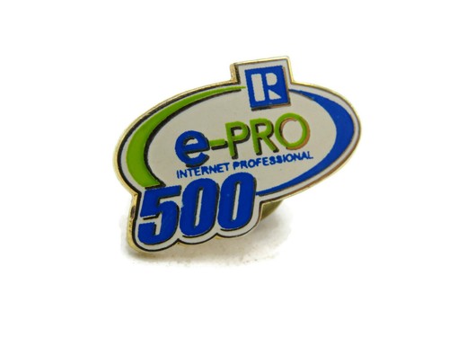 E-Pro 500 Internet Professional Pin Blue Green White & Gold Tone | eBay