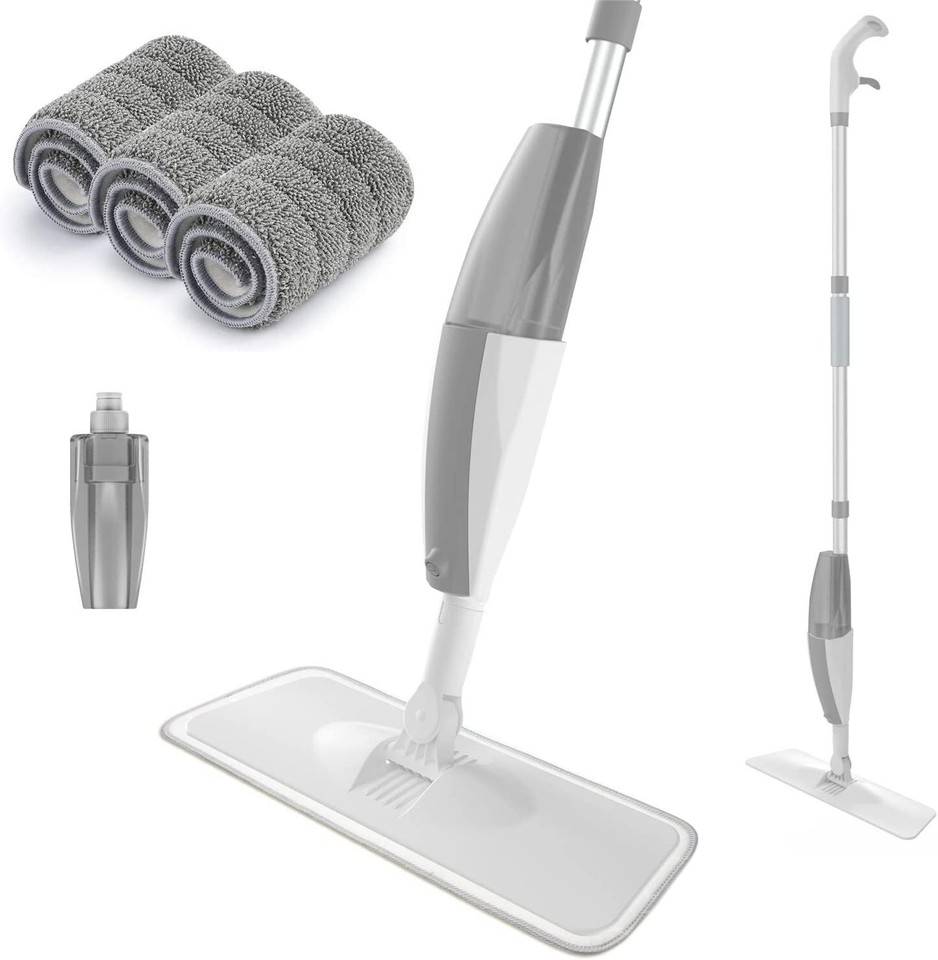Spray Mops For Floor Cleaning Ergonomic Wet Dry Refillable Tank ...