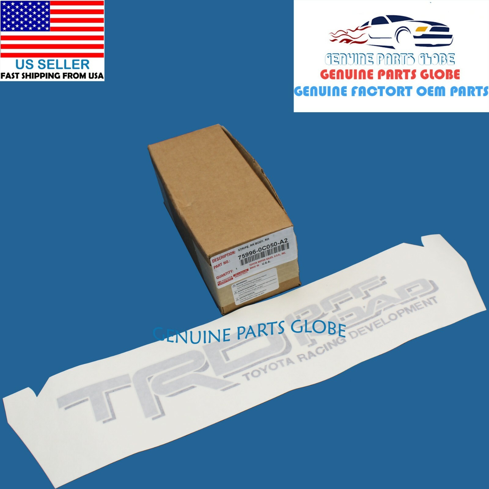 GENUINE TOYOTA TUNDRA TACOMA REAR TRD OFF ROAD TRUCK BED DECAL 75996 ...