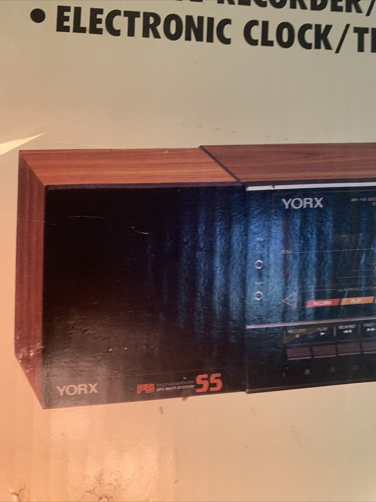 vintage alarm clock Yorx M2489-5 stereo cassette player | eBay