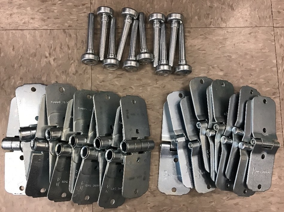 (30) Piece Todco Style Box Truck / Trailer Door Hinge And 1" Roller Kit ...
