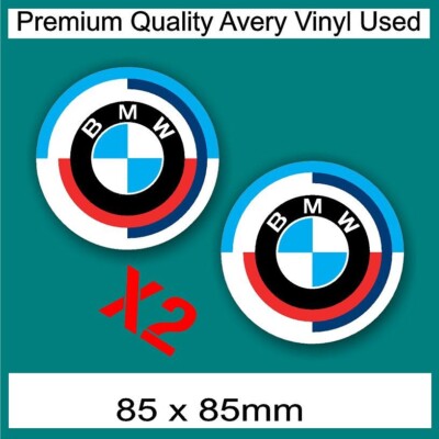 BMW M Sport Vintage Round Logo Sticker X2 CAR TRUCK BMW M3 M4 M5 ...