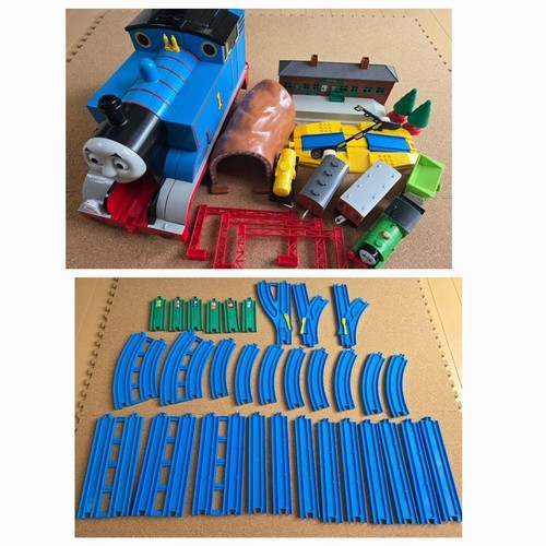 Plarail Thomas & Friends BIG Thomas Percy Tracks Station Tunnel Level ...