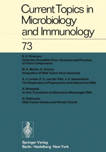 Current Topics in Microbiology and Immunology Ser.: Current Topics in ...