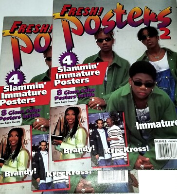 FRESH POSTERS IMMATURE BRANDY KRISS KROSS RAP SOUL FUNK R&B POP HIPHOP ...