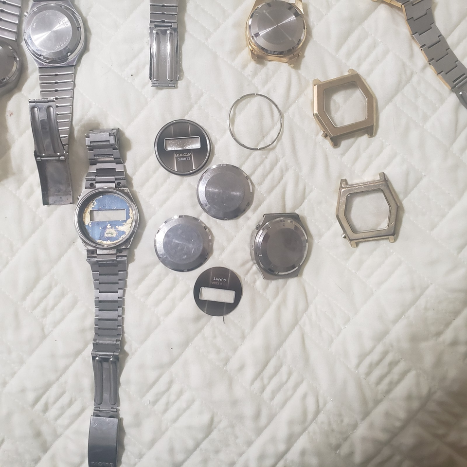 Lot of empty Bulova LED watch cases for parts | eBay
