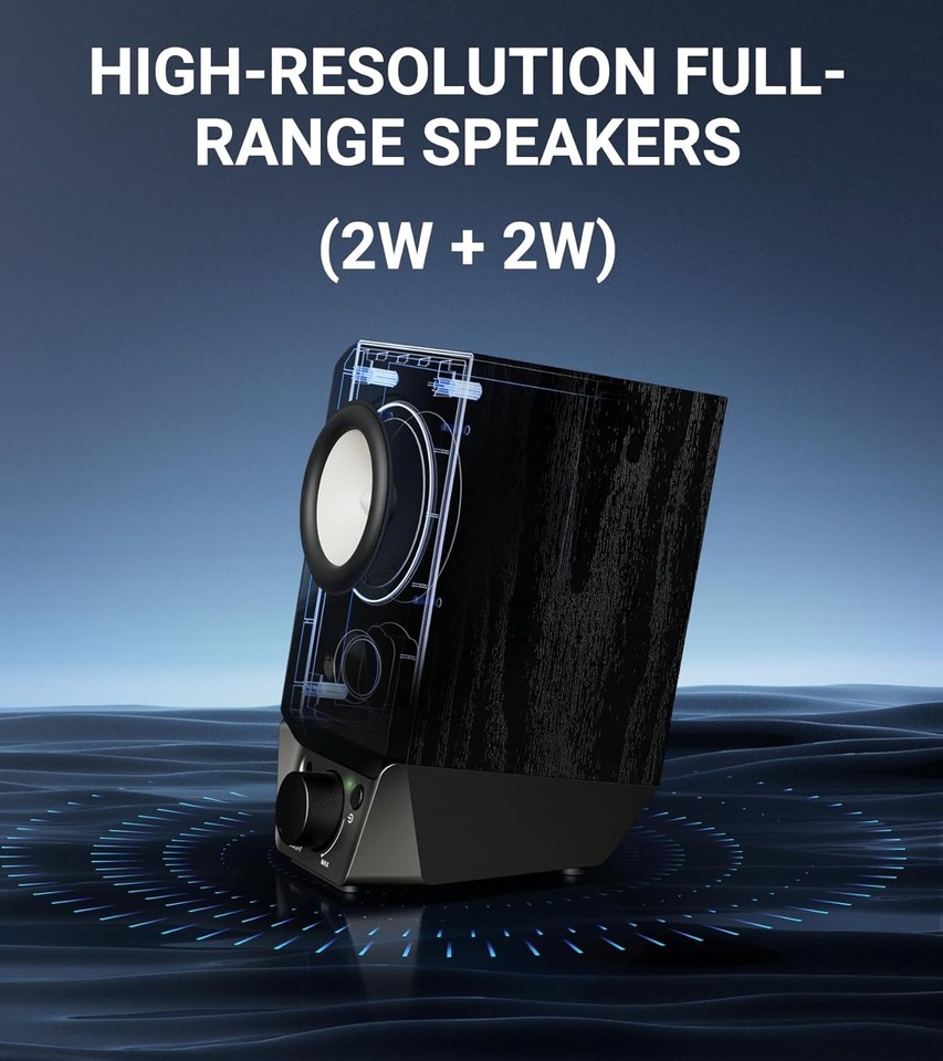 Edifier R19BT 2.0 PC Computer Speaker System Bluetooth Stereo Bass ...