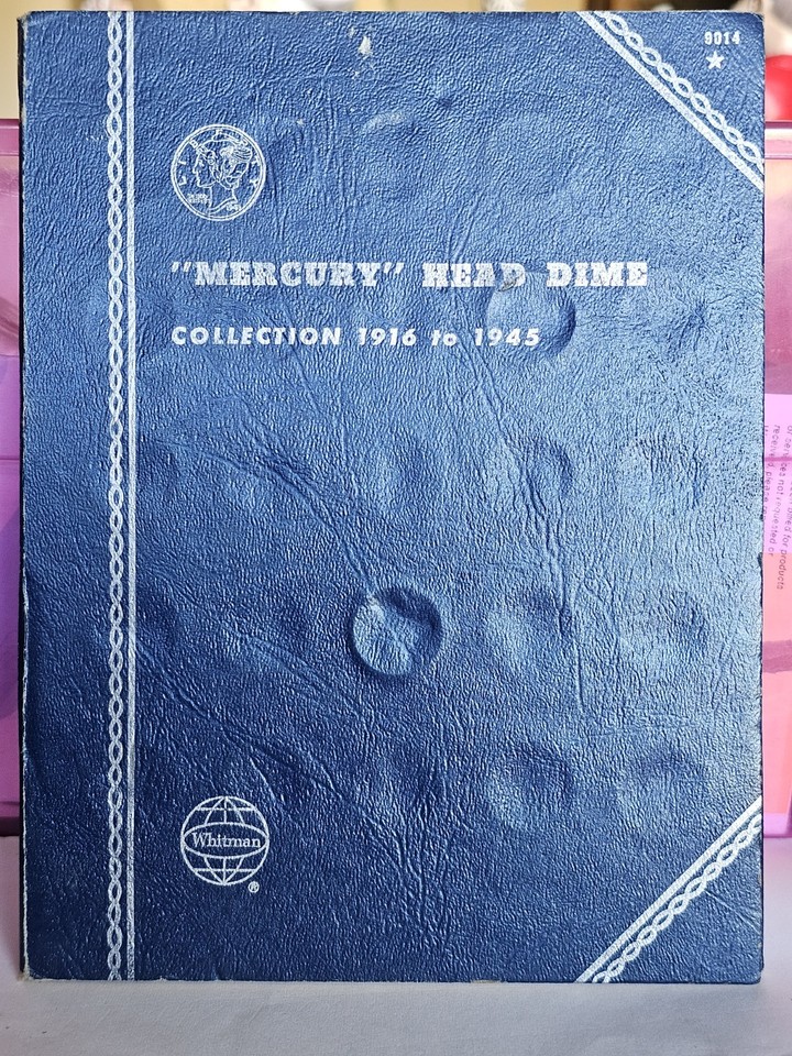 Lot Of 4 Asst Dime Coin Collecting Albums (1- BARBER, 1-MERCURY ,2 ...
