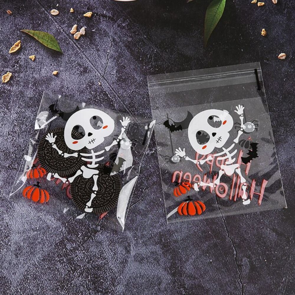 100PCS Halloween Trick Or Treat Sweet Biscuit Cookie Gift Candy Loot ...