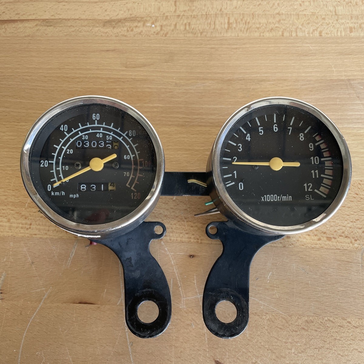 Vintage Motorcycle Speedometer