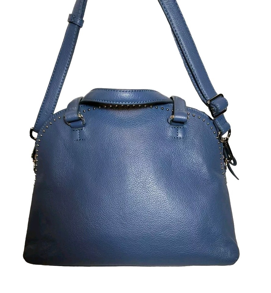 BRIGHTON PRETTY TOUGH JOLENE CANYON BLUE DOMED STUDDED CROSSBODY ...