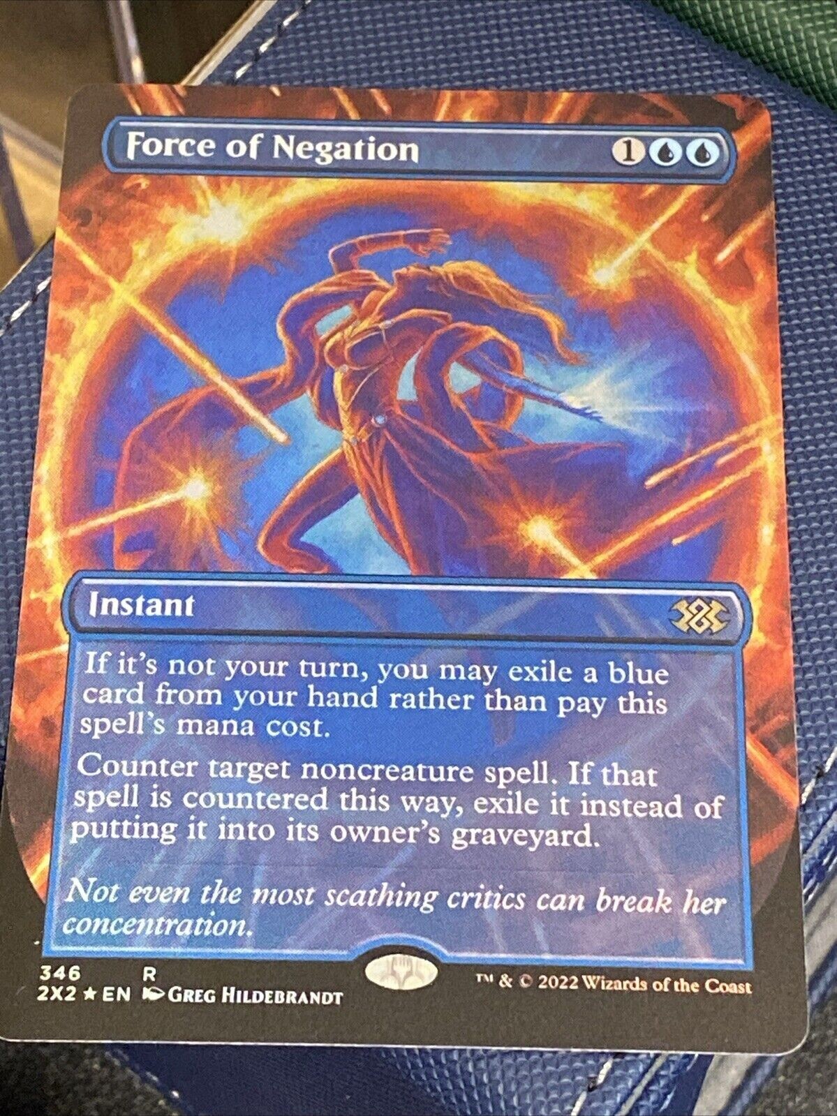 Force of Negation (Borderless) Double Masters 2022 Regular | eBay