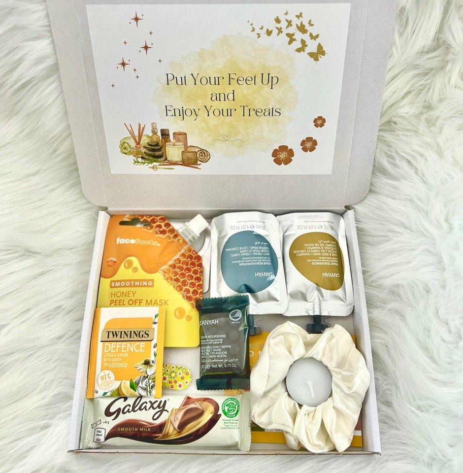 Ladies Pamper Hamper Gift Spa Box Set For Her Personalised Letterbox ...