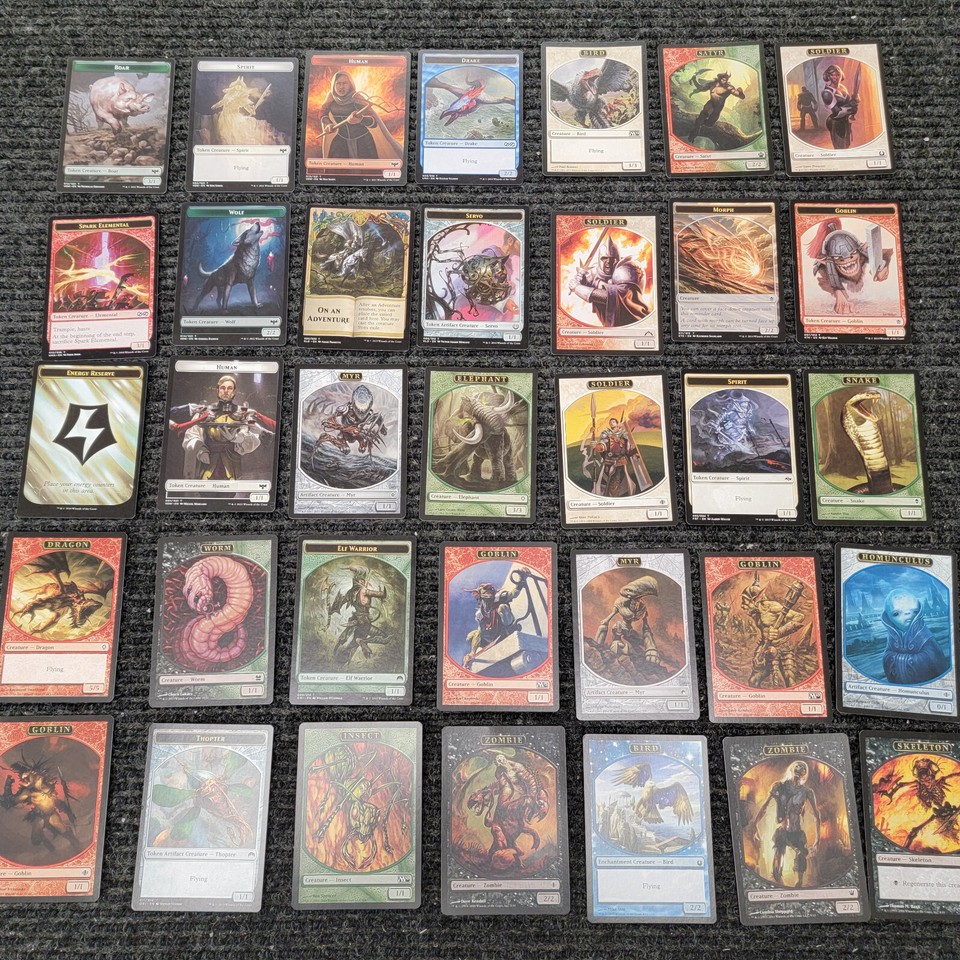 4000 Magic the Gathering Tokens Lot - MTG Token - Dragon Angel Zombie ...