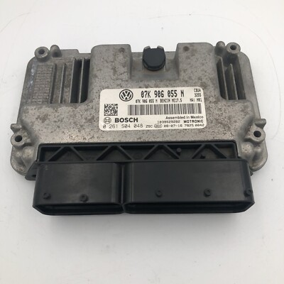2009 VOLKSWAGEN VW JETTA GOLF RABBIT ENGINE CONTROL MODULE ECM ECU 07K ...