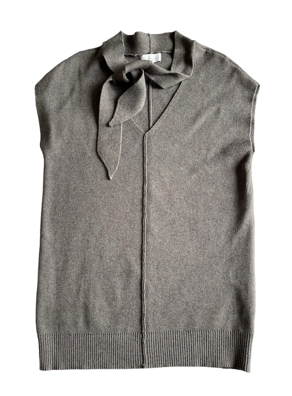 L'ACADEMIE Revolve Oversized Sweater Vest Tie Neck Tunic V-Neck ...