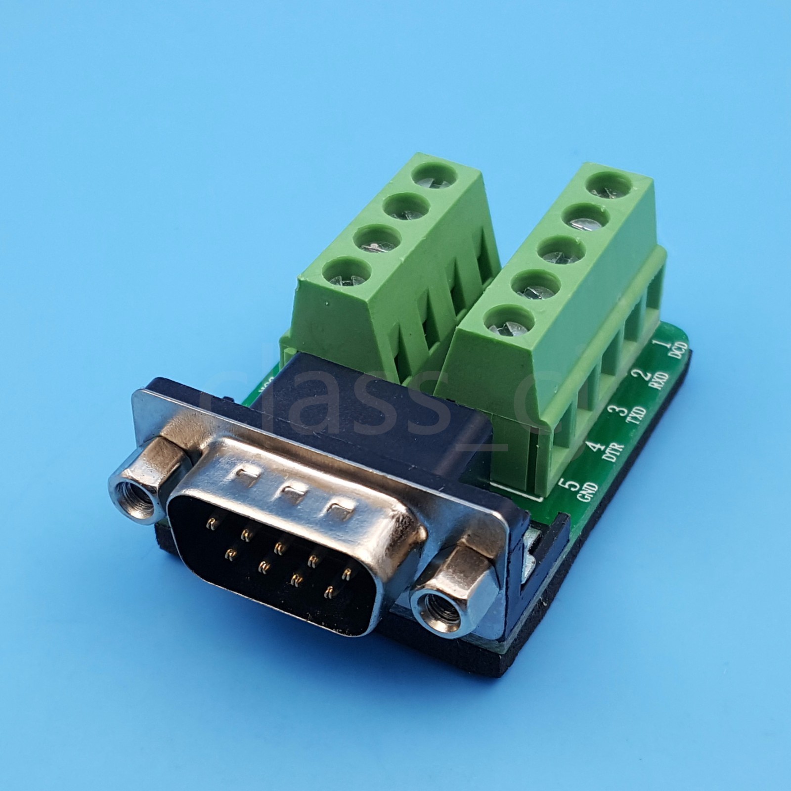 10Pcs DB9 Male Nut 9Pin Plug Breakout Terminals Solderless Connector ...