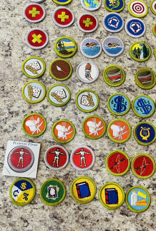 Boy Scout Lot Of 76 Class H Merit Badges 49 Different | eBay