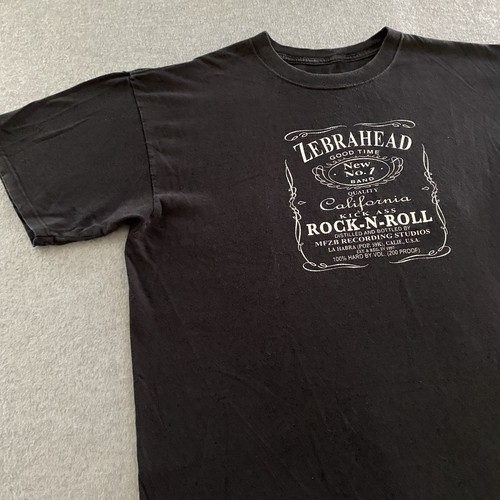 Vintage Zebrahead Shirt Mens XL Black Punk Rock Tour Concert Band Tee ...