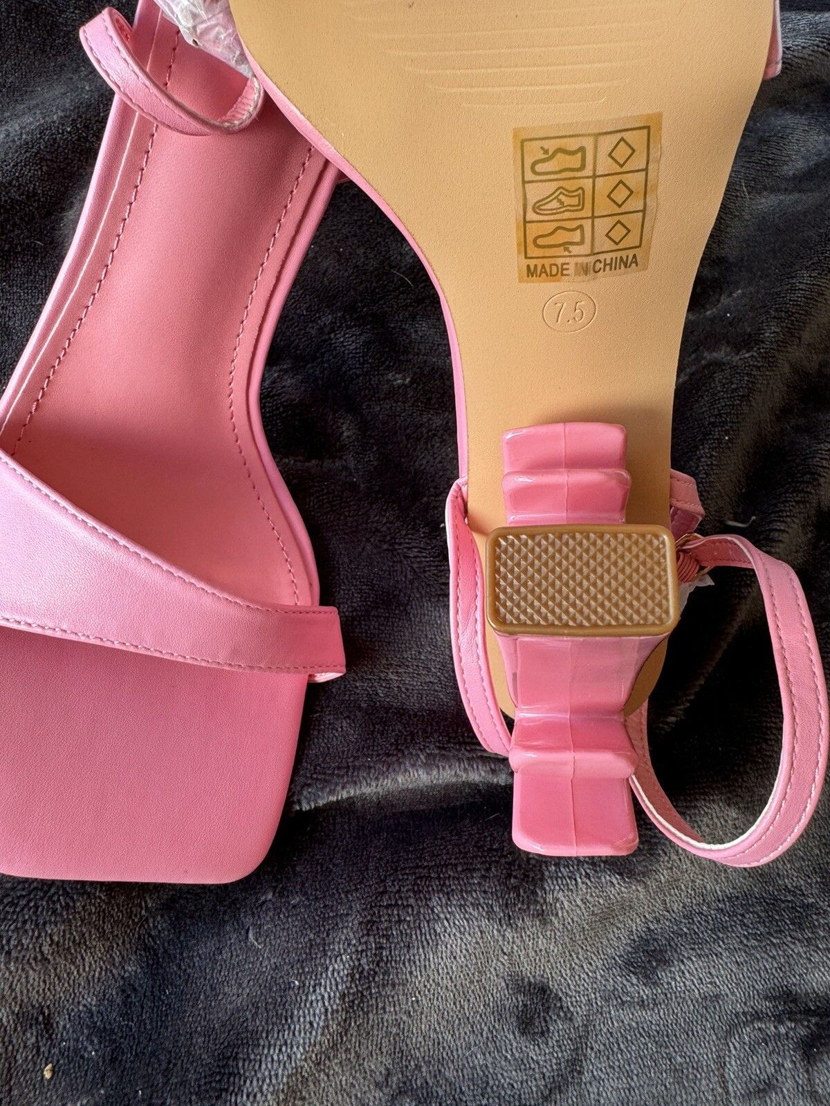 Sandals Size 7.5/pink Shoes /shoes Size 7.5/heels 7.5/heels Size 7.5 ...