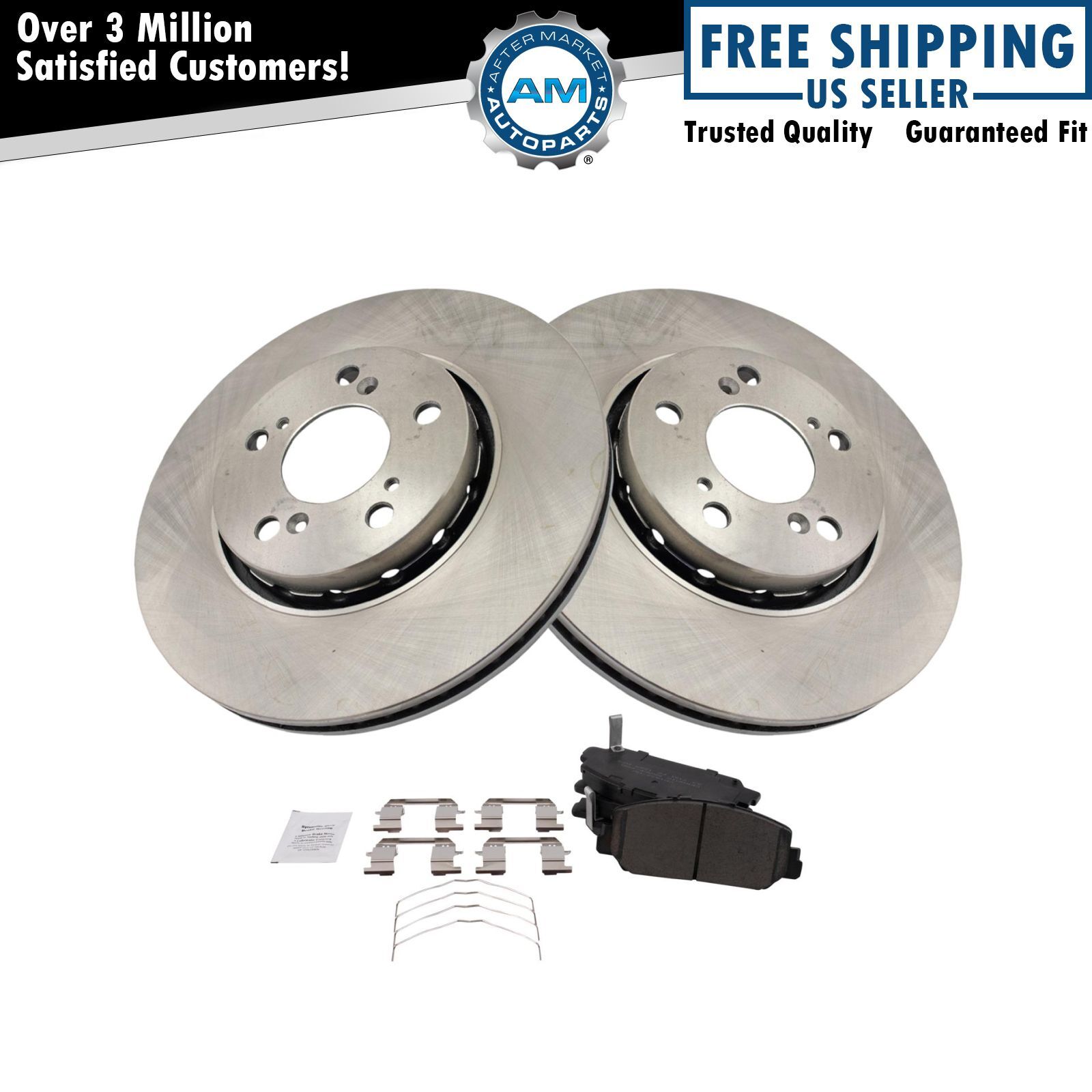 Front Brake Pad & Rotor Kit Brake Rotor For 2014-2020 Acura RLX | eBay
