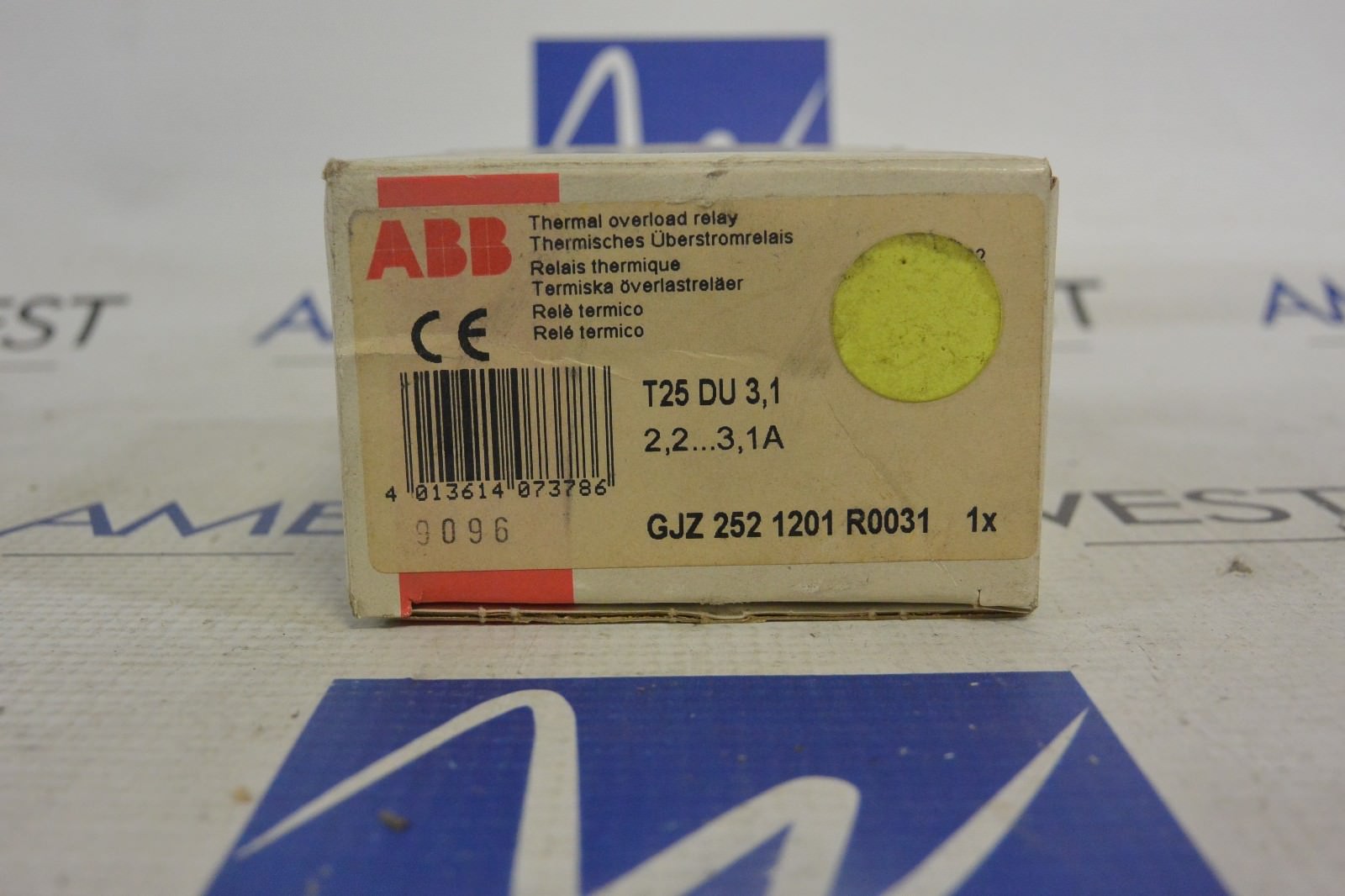 NEW ABB T25 DU 3,1 THERMAL OVERLOAD RELAY GJZ 252 1201 R0031 1X | eBay