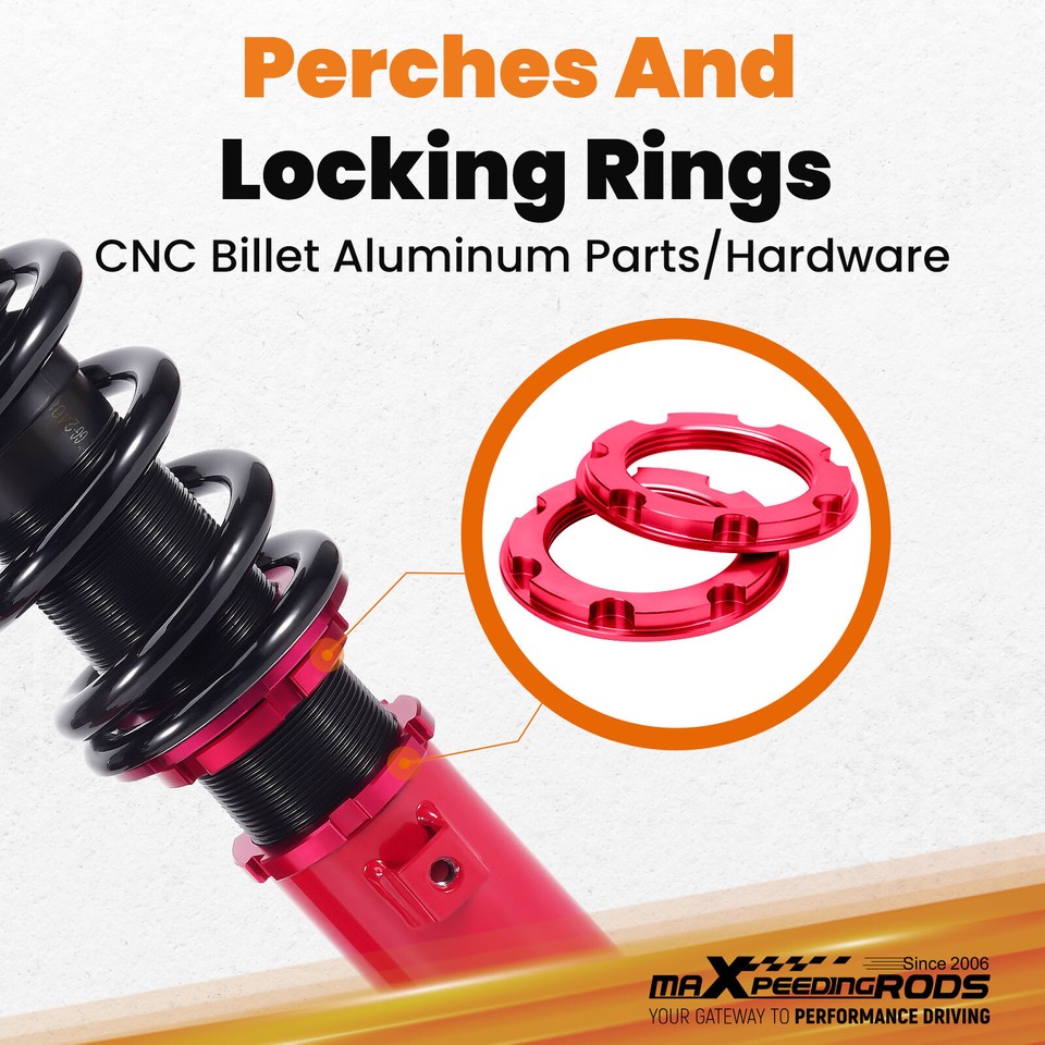 MaXpeedingrods Adjustable Coilovers Struts Shocks Kit For Mazda RX7 ...