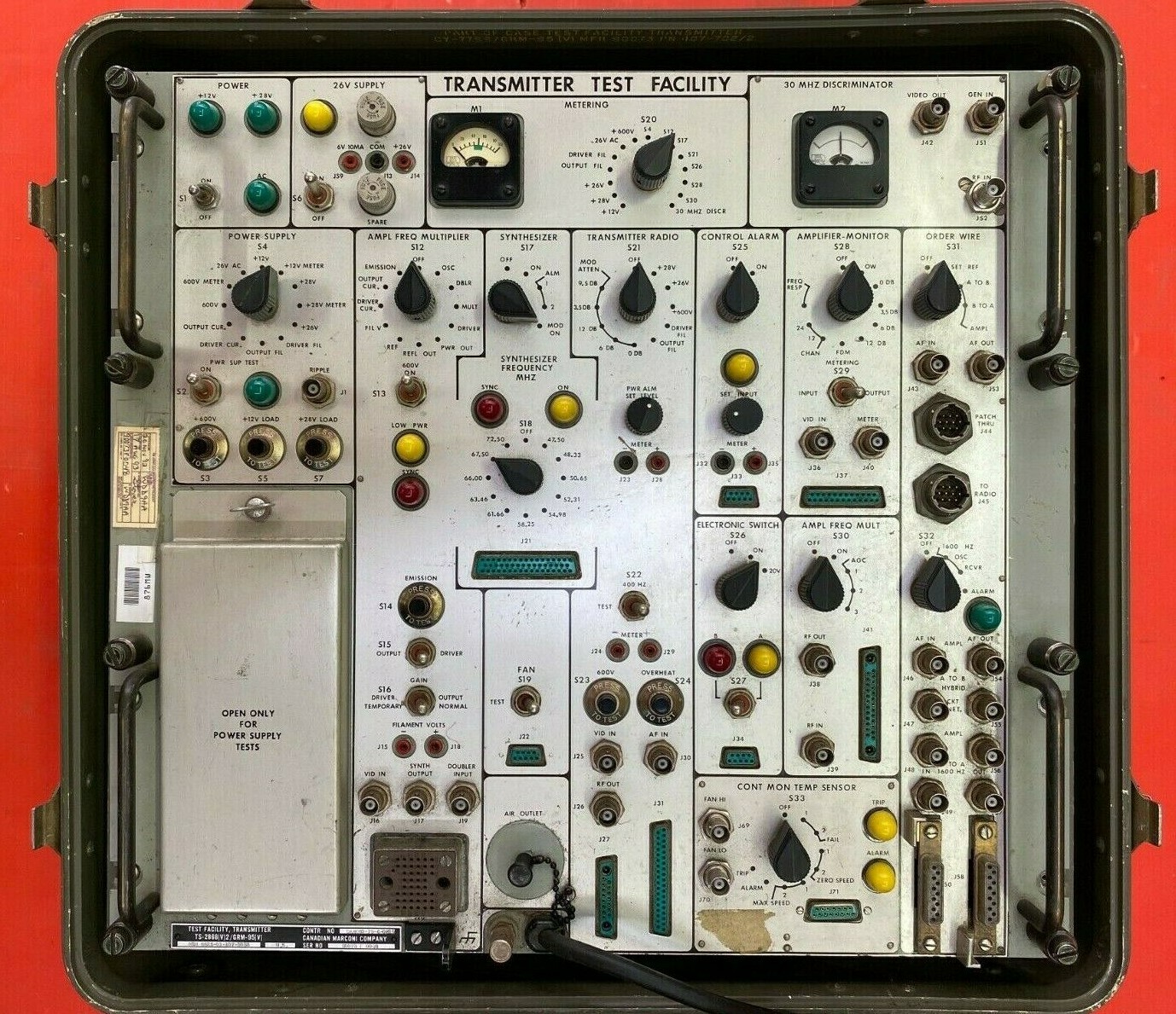 AN/GRM-95 & TS-2866/GRM-95 DEPOT TEST SET FOR AN/GRC-103(V) MILITARY ...
