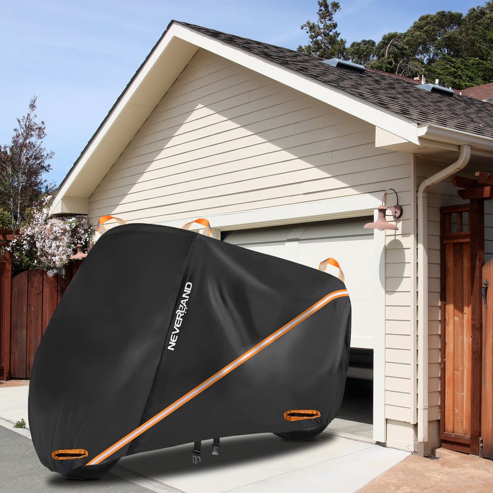 Motorcycle Cover Waterproof Heavy Duty For Winter Outside Storage XL ...