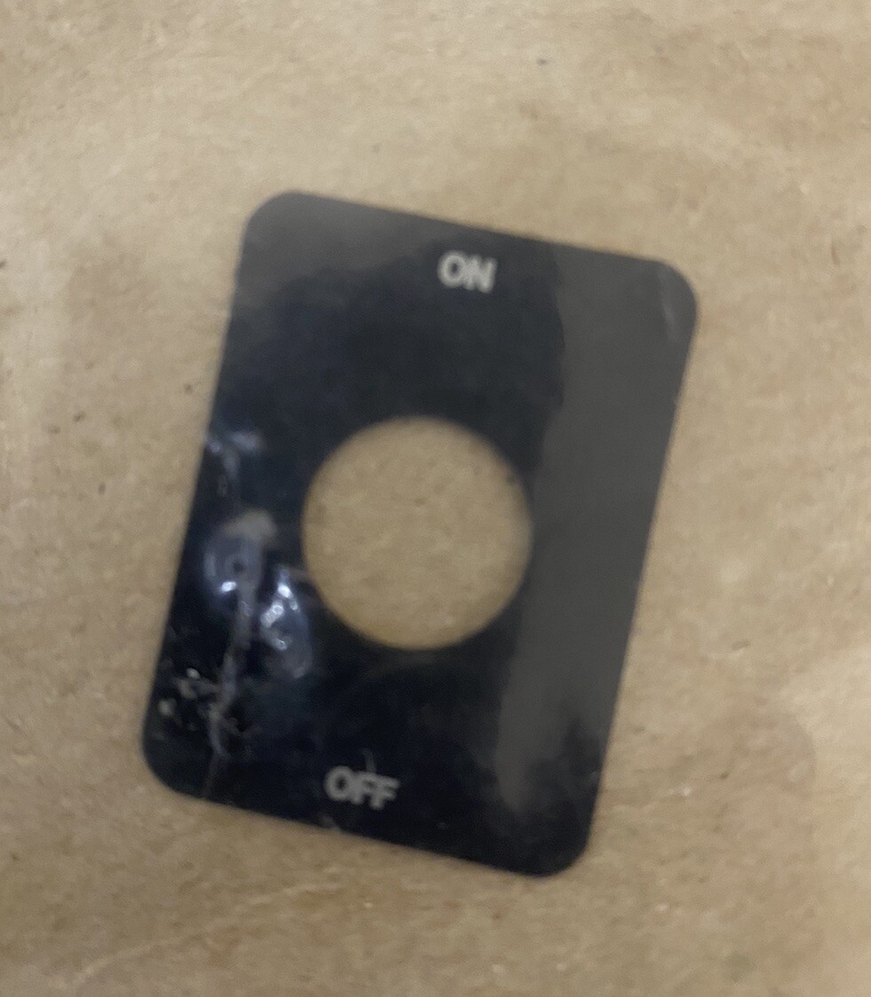 1991-2016 Harley-Davidson On/Off Switch Label OEM #14019-83A / #S650 | eBay