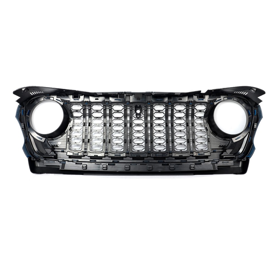 For 2018-2024 Jeep Wrangler JL / Gladiator JT Hydro Blue Pearl Grille Black Mesh | eBay