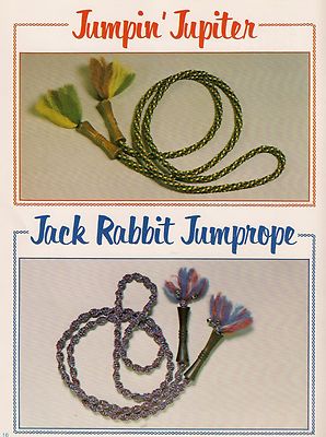 Jump Rope Pattern - 2 Variations #7256 Kids Can Macrame - Craft Book | eBay