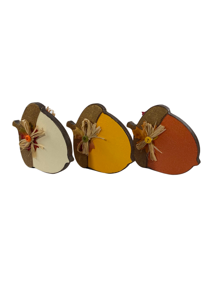 AGD Fall Decor - Snarky Autumn Sayings Reversible Chunky Acorn Sitters ...