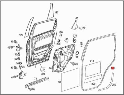 Genuine Seal MERCEDES W245 Hatchback 1697371430 | eBay