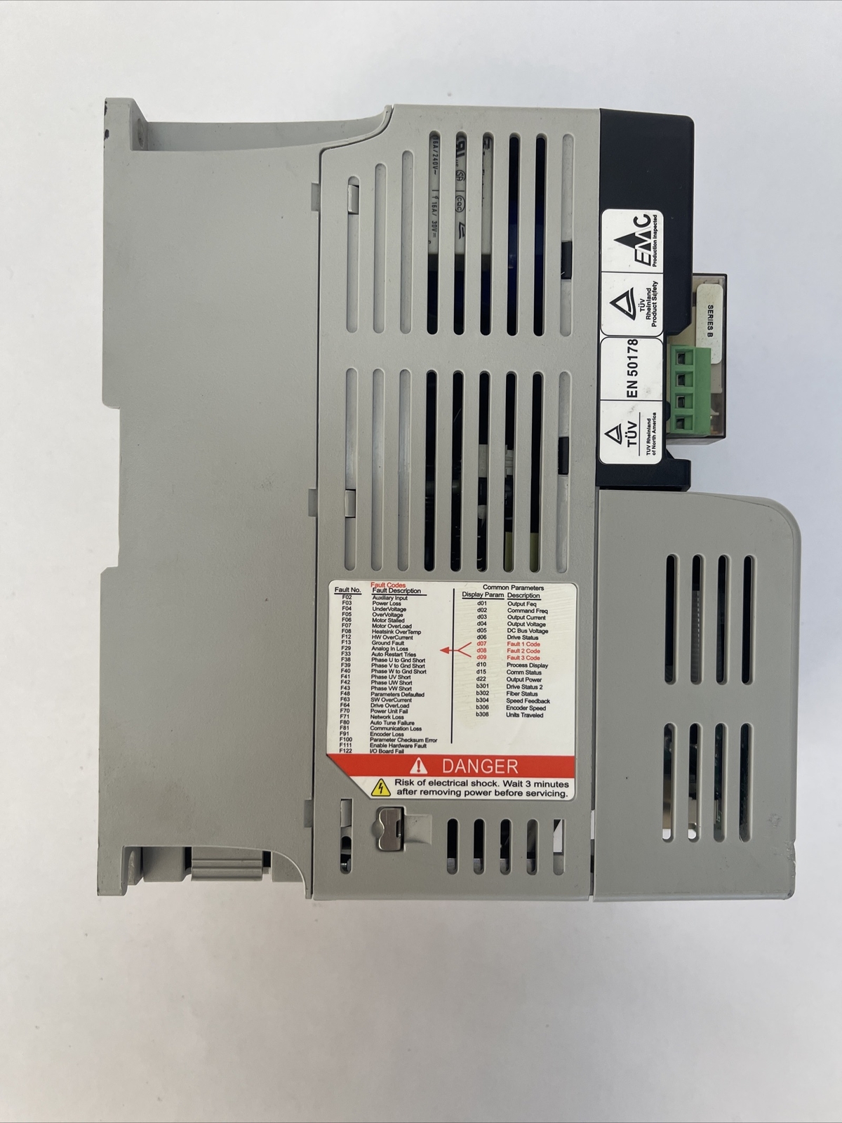 ALLEN BRADLEY 22D-D2P3N104 POWER FLEX 40P AC DRIVE OUTPUT 0-460VAC ...