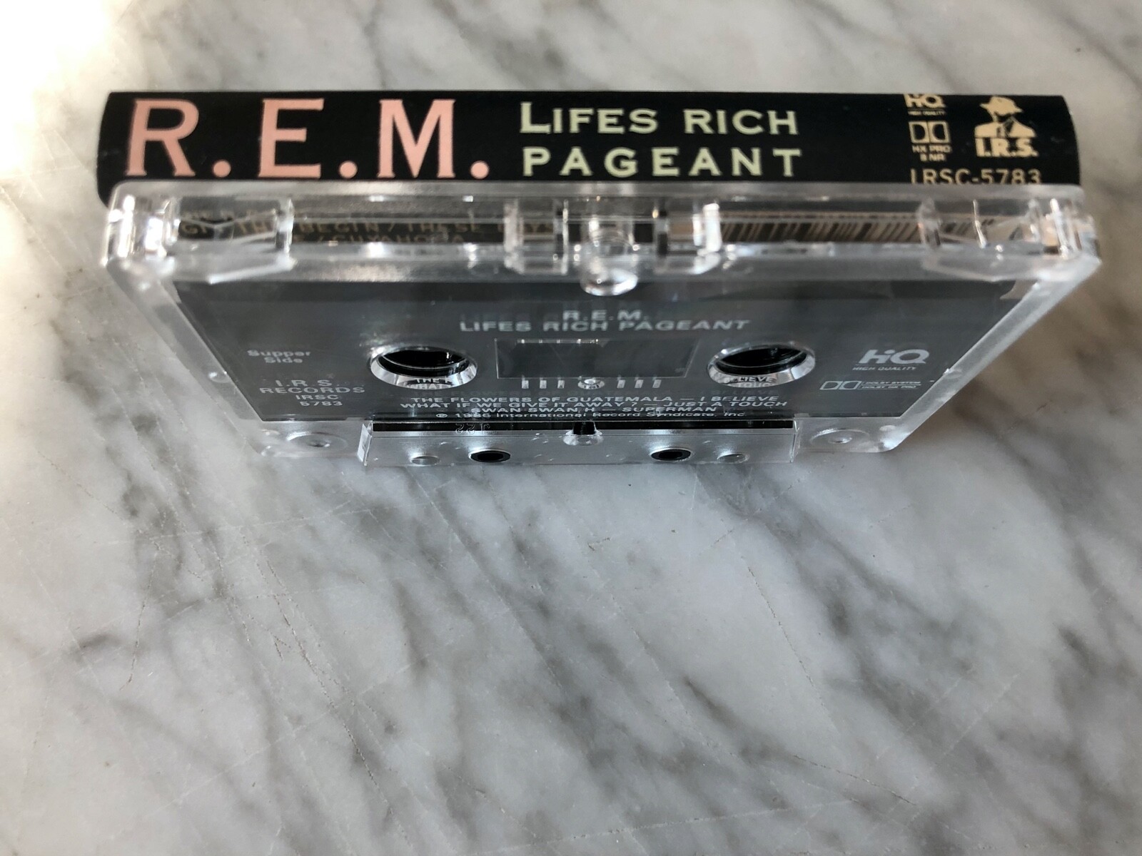 R.E.M. Lifes Rich Pageant CASSETTE Tape 1986 IRS IRSC-5783 RARE ...