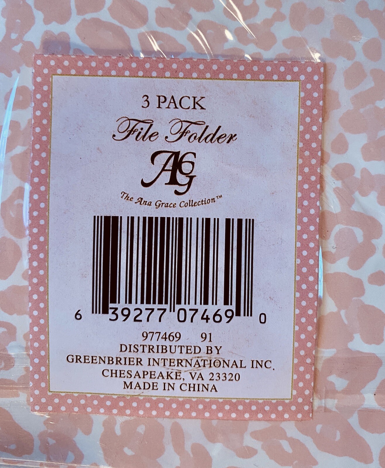 Ana Grace Collection Floral Collection 1/3 Cut Tab File Folders 3 Pack ...