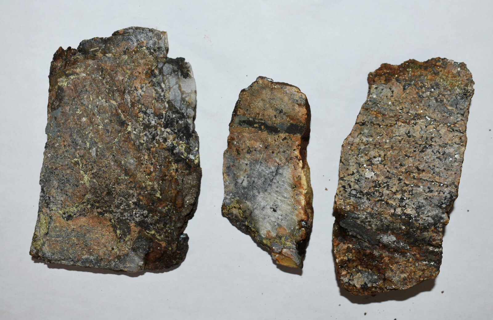 Gold Silver Ore 1800s Ore Knob Copper Mine North Carolina USA Lot 3 ...