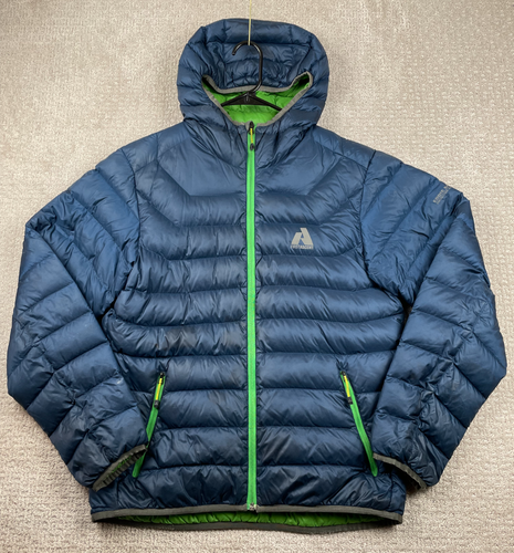 Eddie Bauer First Ascent Puffer Jacket Mens M Blue Green EB800 Down ...