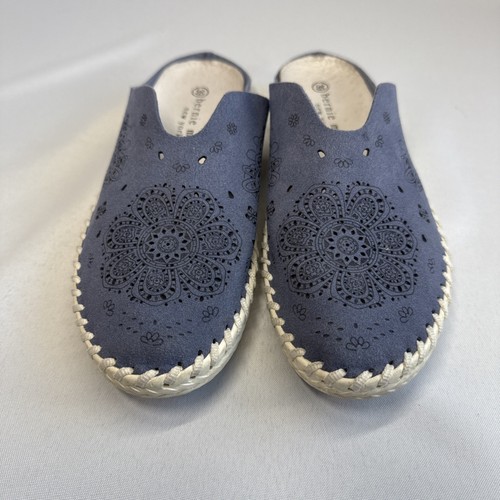 Bernie Mev Floral Cut Out Slip Slip On Mules Flats Women's Sz EU 39 US ...